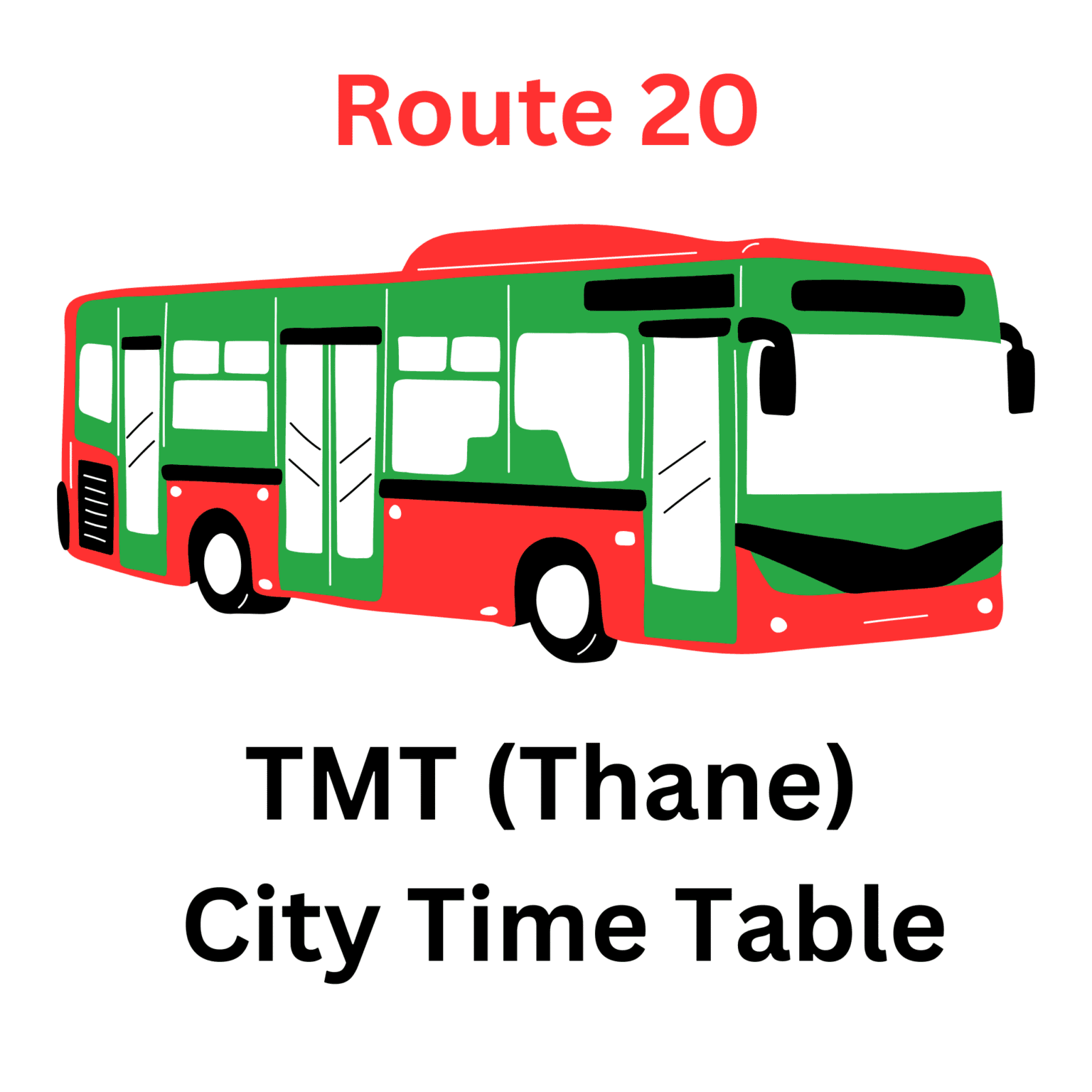 Route 20 - TMT City Bus Time Table - City Bus Timetable